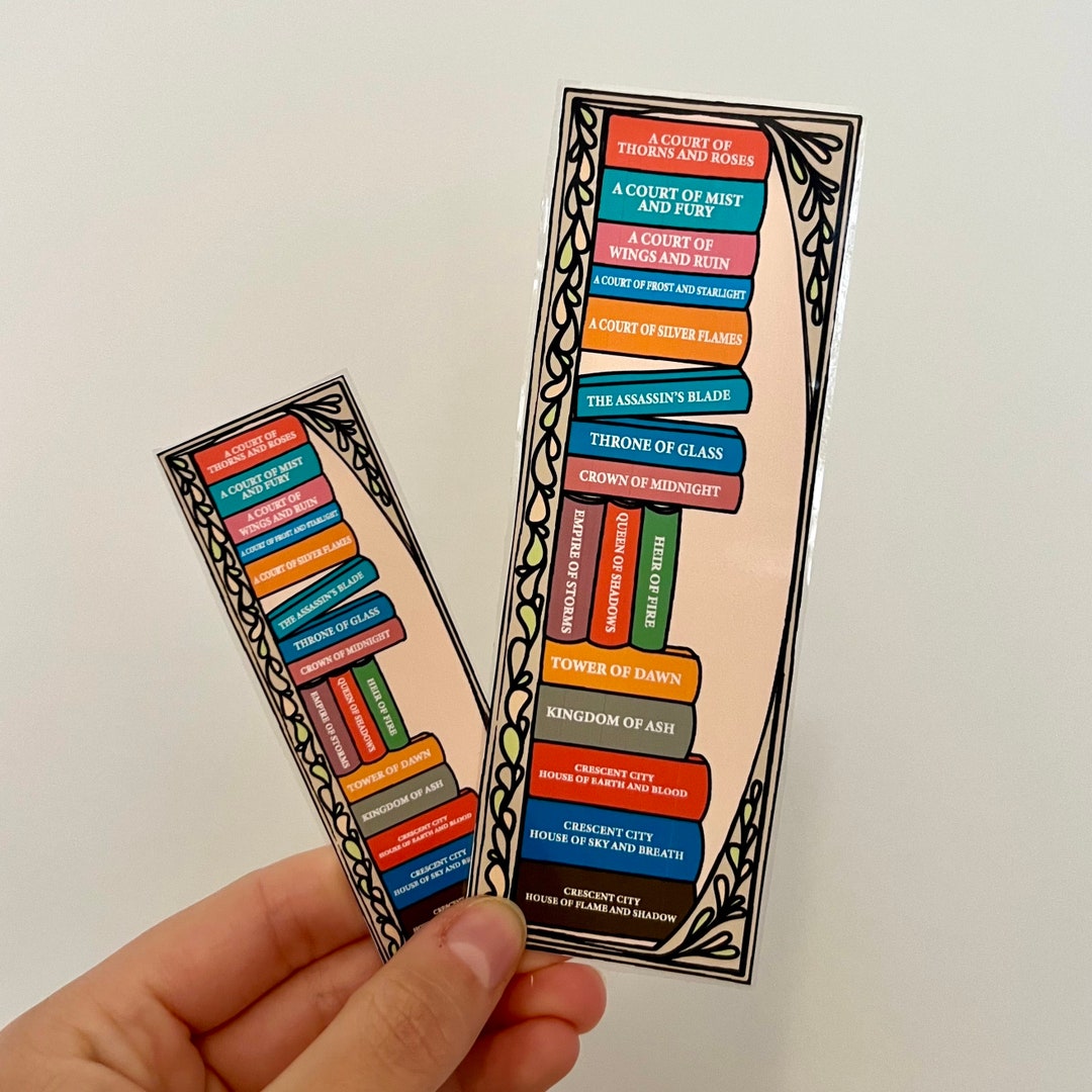 SJM Bookmark, ACOTAR Bookmark, Throne of Glass Bookmark, Court of ...