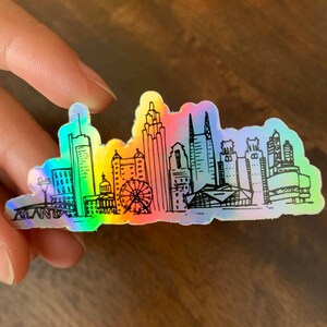 Atlanta Georgia Skyline Sticker ATL Sticker Atlanta GA - Etsy