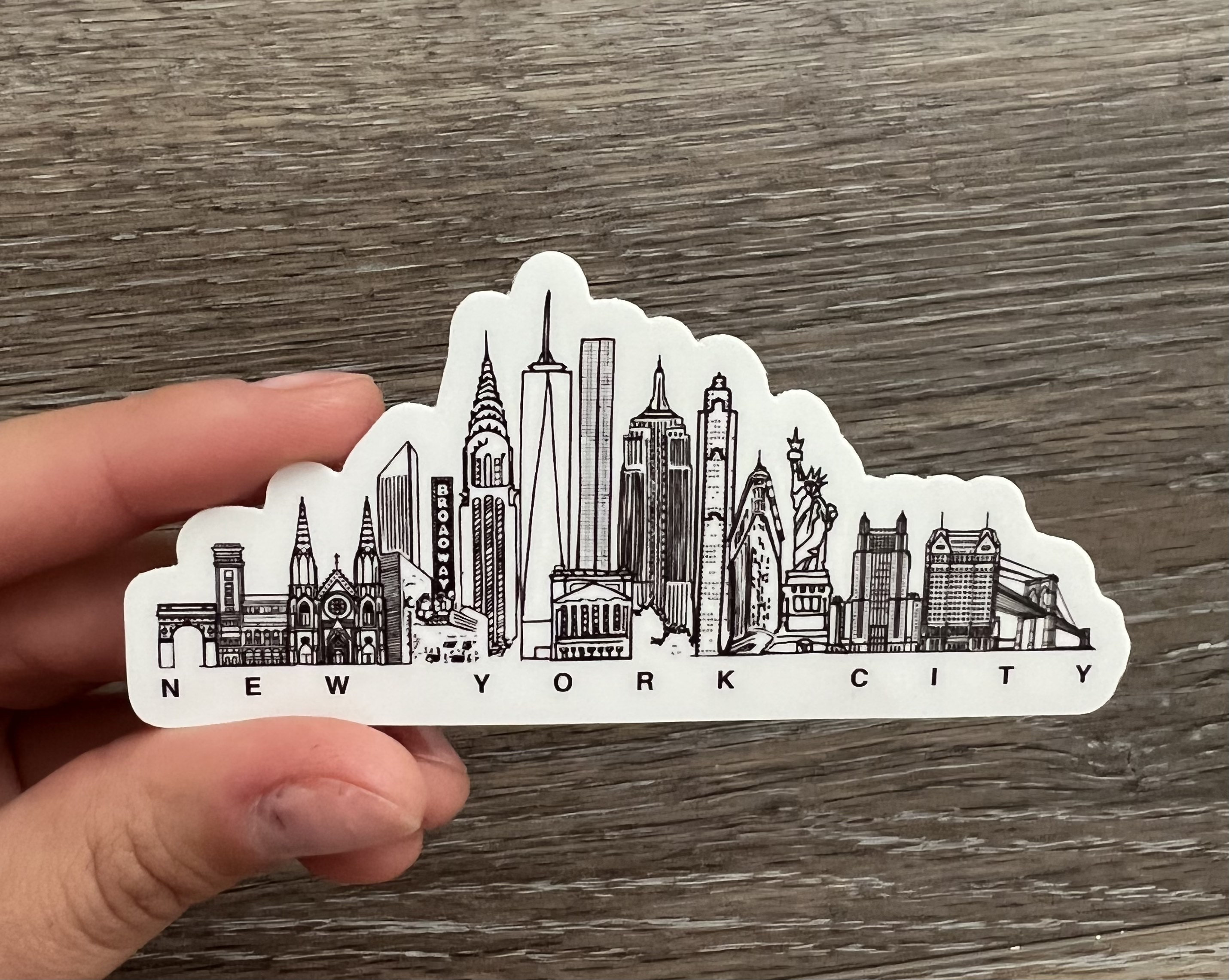 New York City Sticker Nyc Nyc Sticker New York Sticker New - Etsy