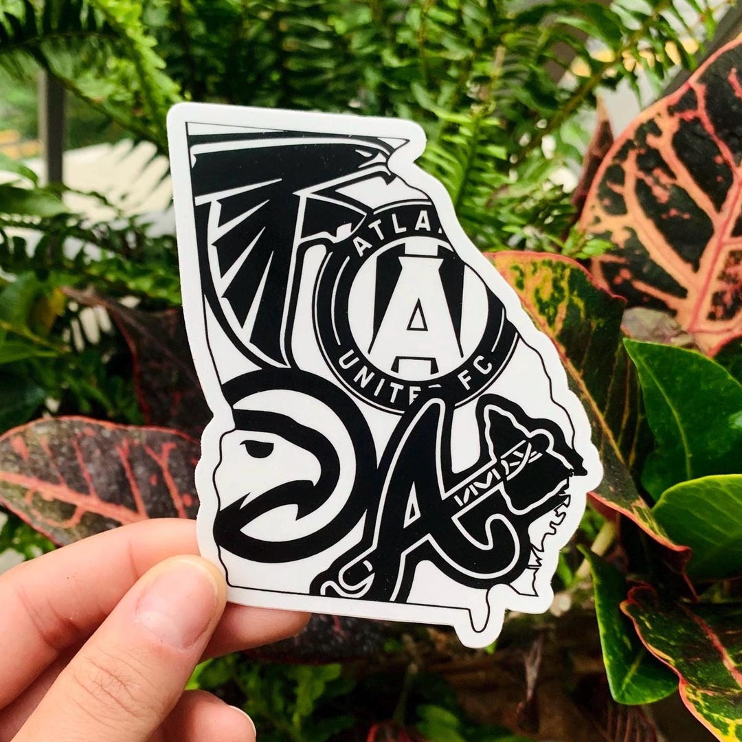 Atlanta Georgia Sticker, Atlanta Sticker, Sports Sticker, Georgia ...