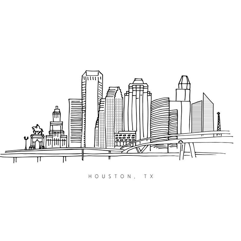 Houston Art - Etsy