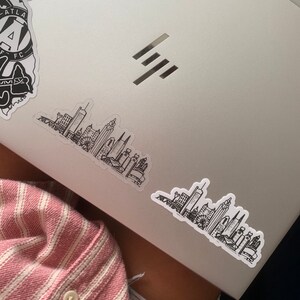 Atlanta Georgia Skyline Sticker, ATL Sticker, Atlanta GA Waterproof ...