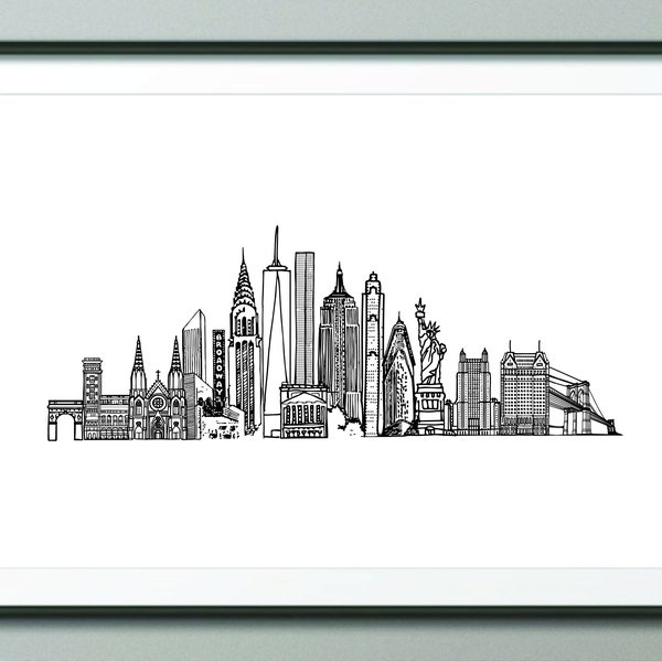 Nyc Skyline - Etsy