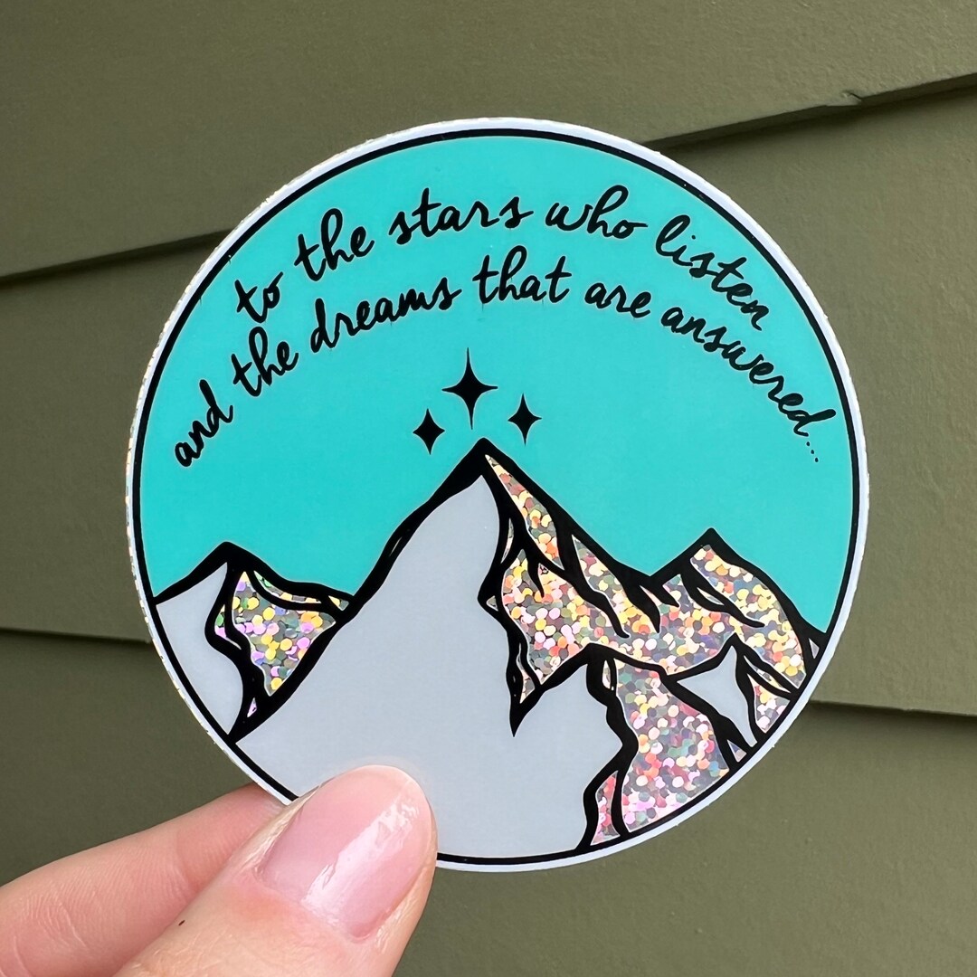 ACOTAR Glitter Sticker, A Court of Thorns and Roses Sticker, Velaris ...