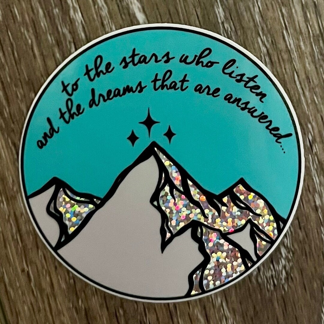ACOTAR Glitter Sticker A Court of Thorns and Roses Sticker - Etsy