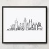 Chattanooga Line Drawing, Chattanooga Skyline Drawing, Chattanooga ...