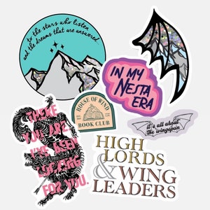 ACOTAR Sticker, High Lord Sticker, Wing Leaders Sticker, Fourth Wing ...