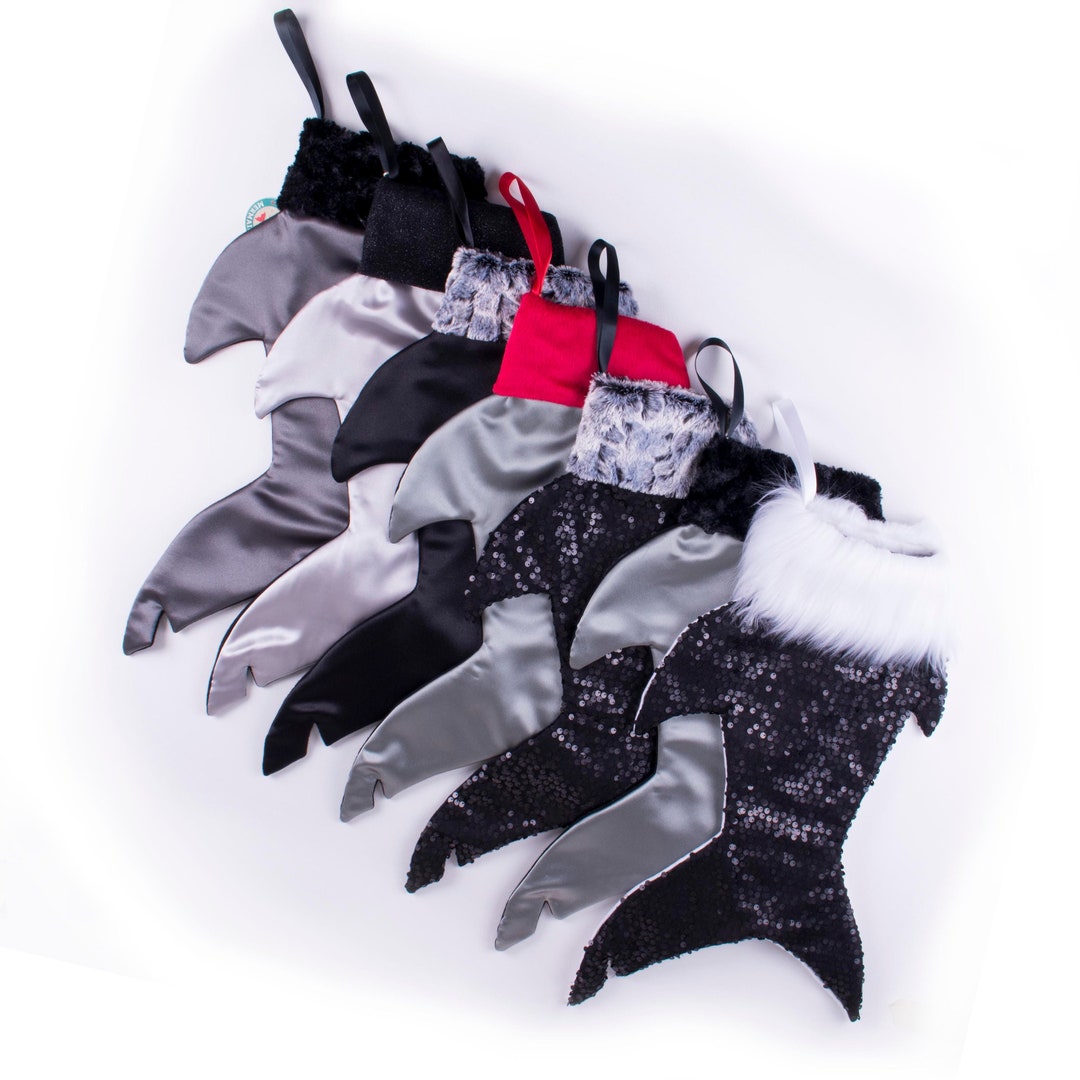 Shark Tail Christmas Stocking, Christmas Stocking, Shark Christmas ...