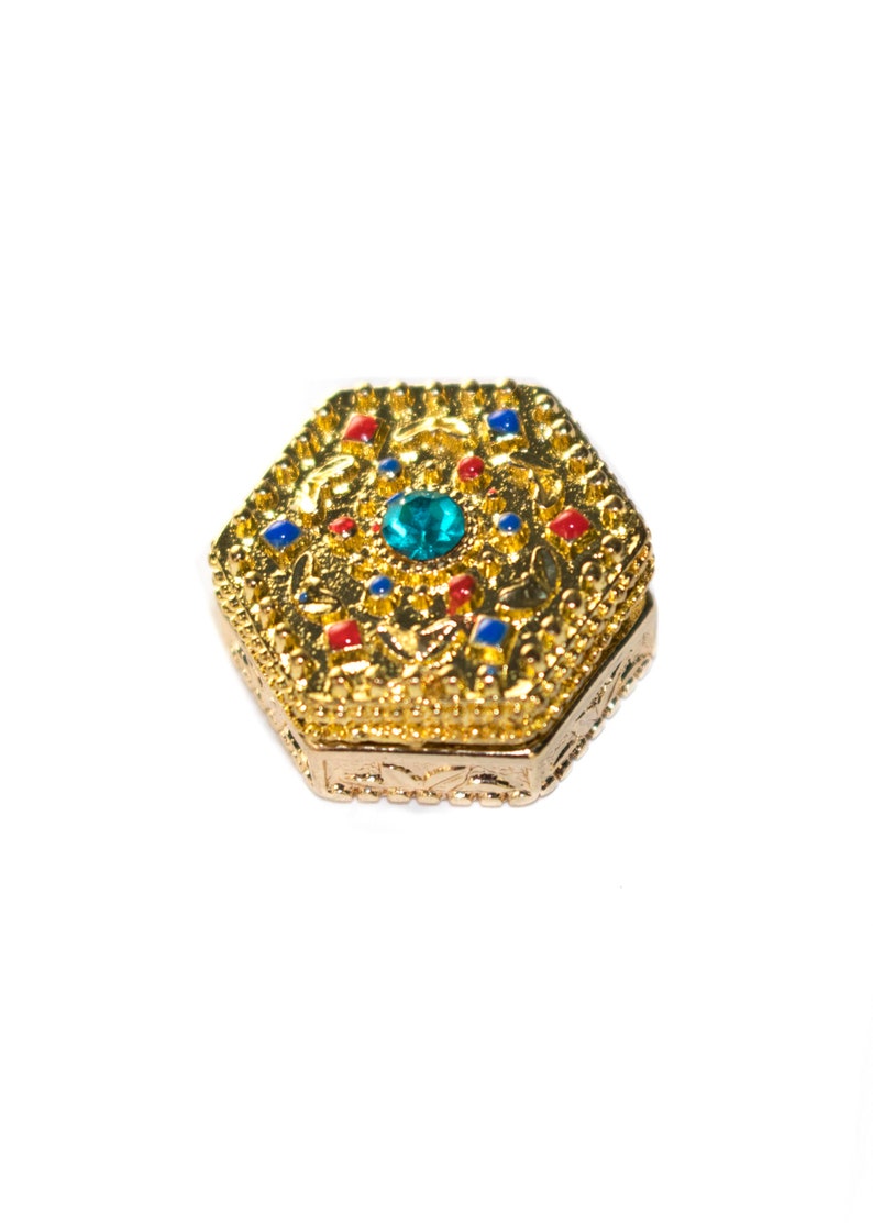 Tiny Jewelry Box Filled With Gold and Silver Coins, Perfect for a ...