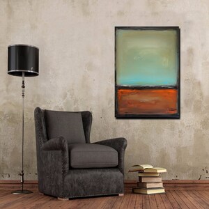 Rothko Painting on Canvas, Mark Rothko Style Original Abstract Beige ...