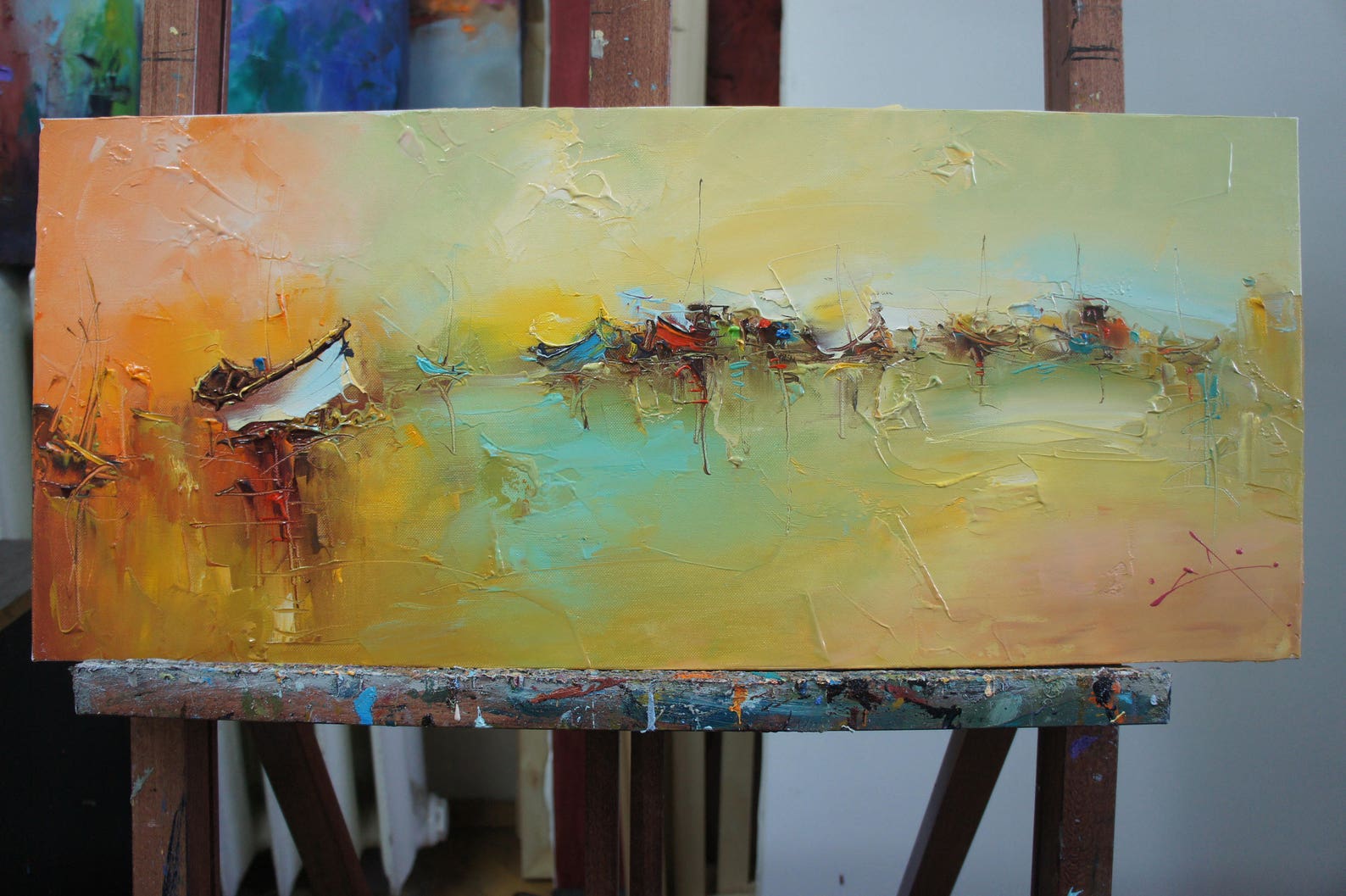 Abstract Landscape Painting, Oil Painting Abstract, Landscape Art ...
