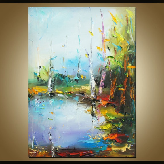 Original Oil Painting on Canvas Original Landscape Oil - Etsy