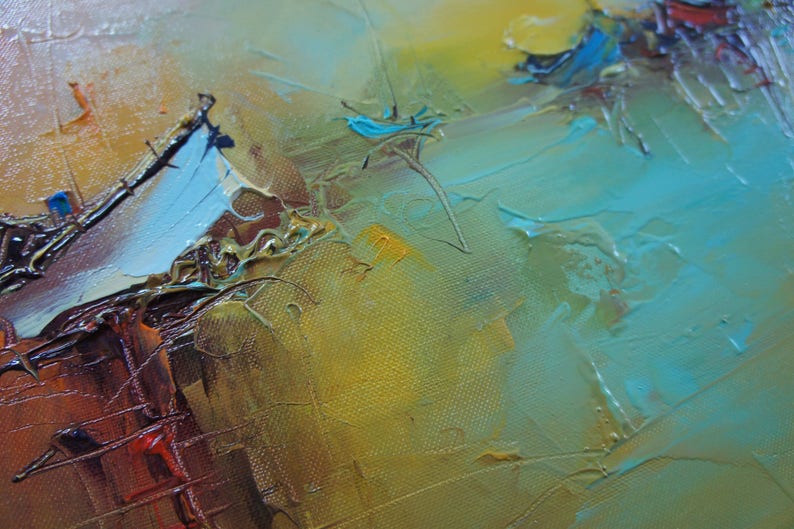 Abstract Landscape Painting Oil Painting Abstract Landscape - Etsy