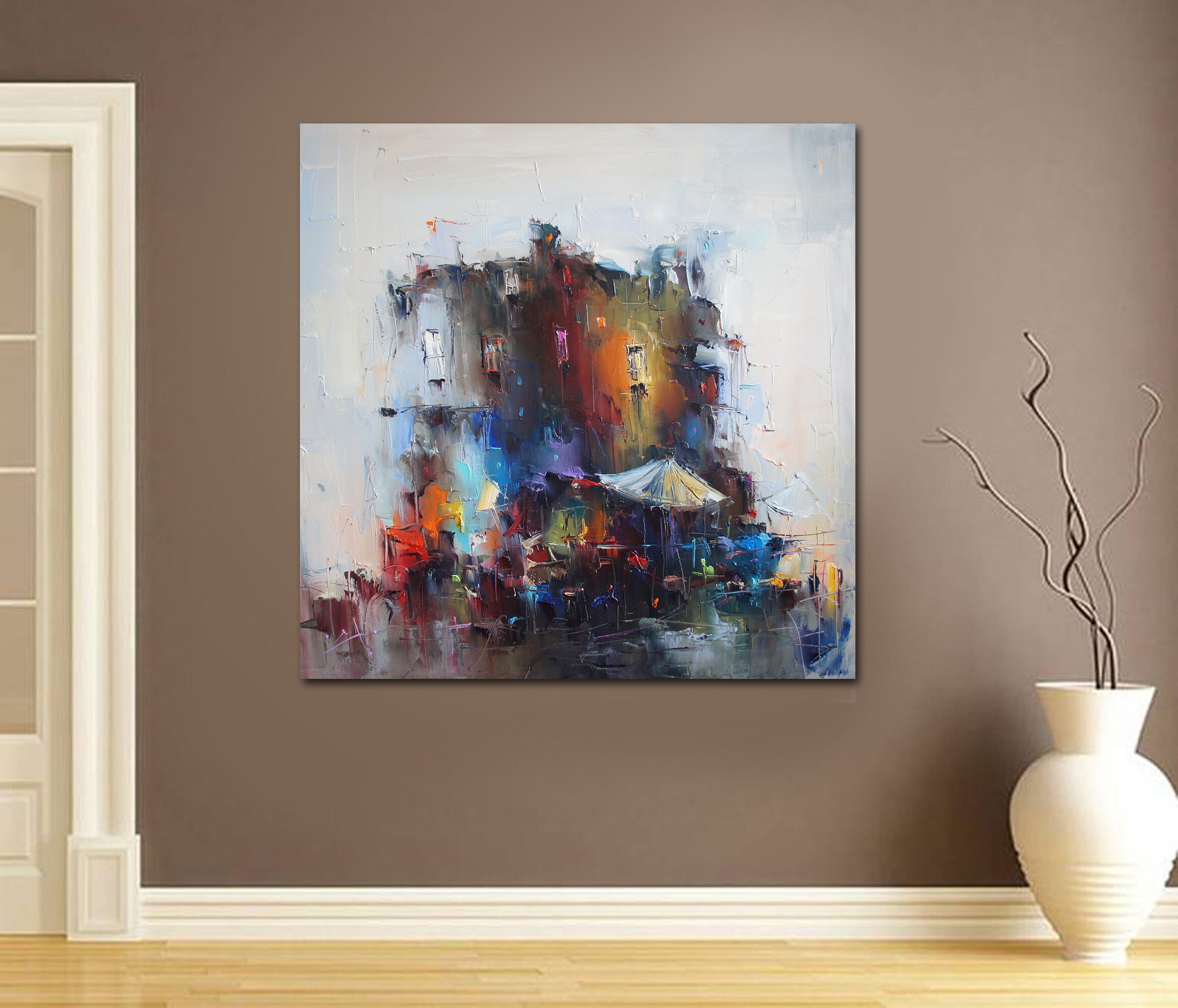 Large Painting Original Oversize Painting Colorful Painting | Etsy