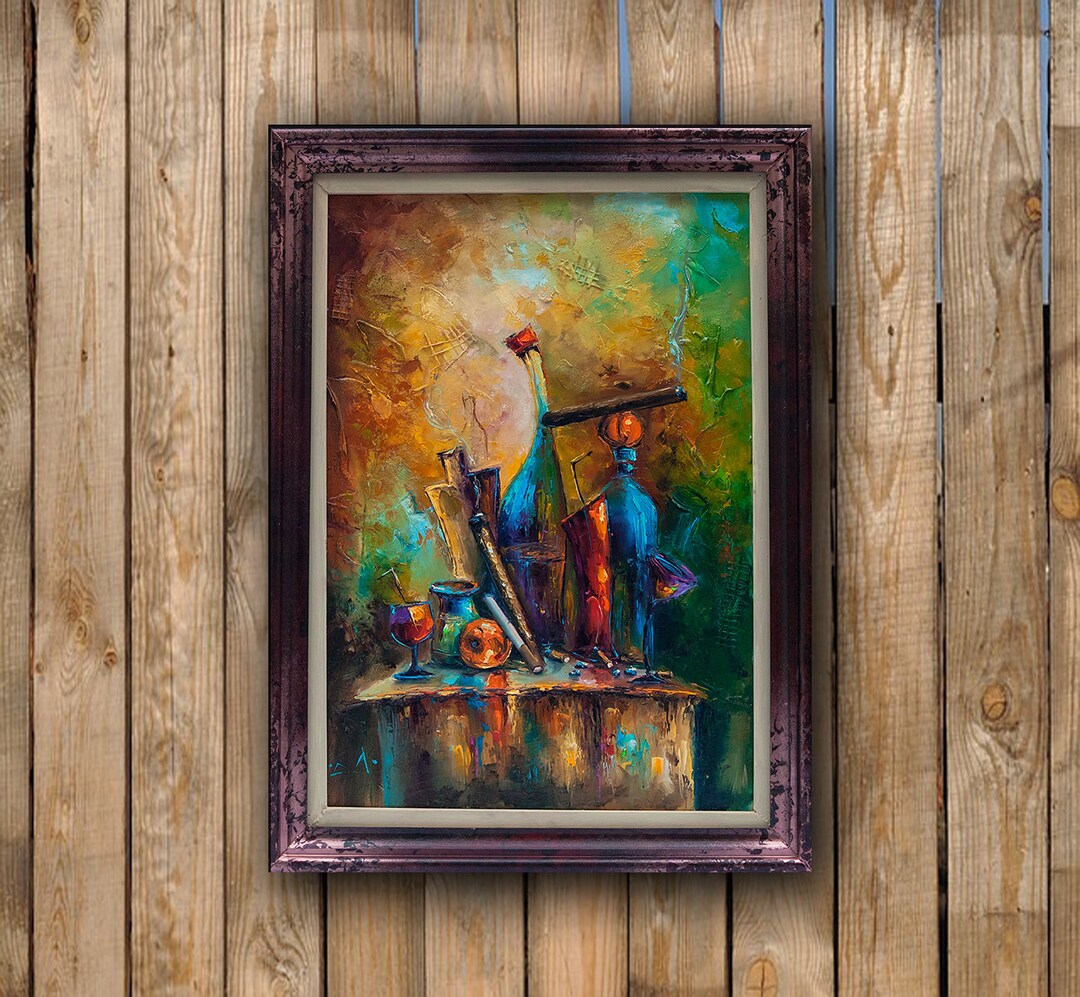 Stii Life Painting Conteporary Art Mixed Media Fine Art - Etsy