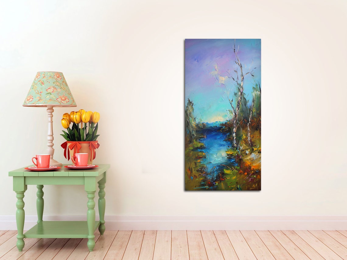 Large Landscape Painting Large Wall Art Modern Art Abstract - Etsy