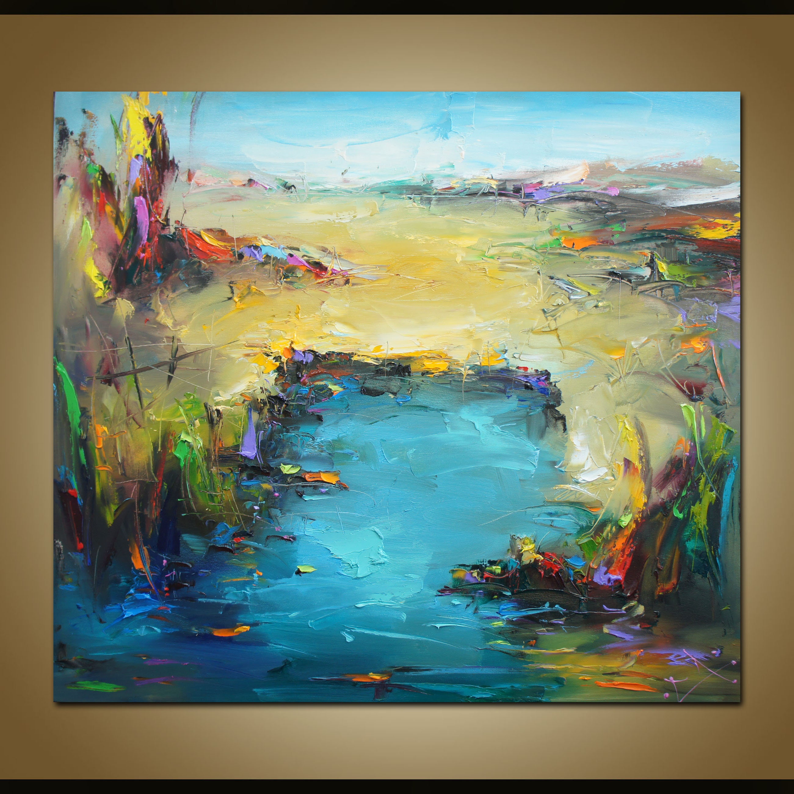 Landscape Oil Painting, Original Artwork, Large Canvas Art Oil Painting ...