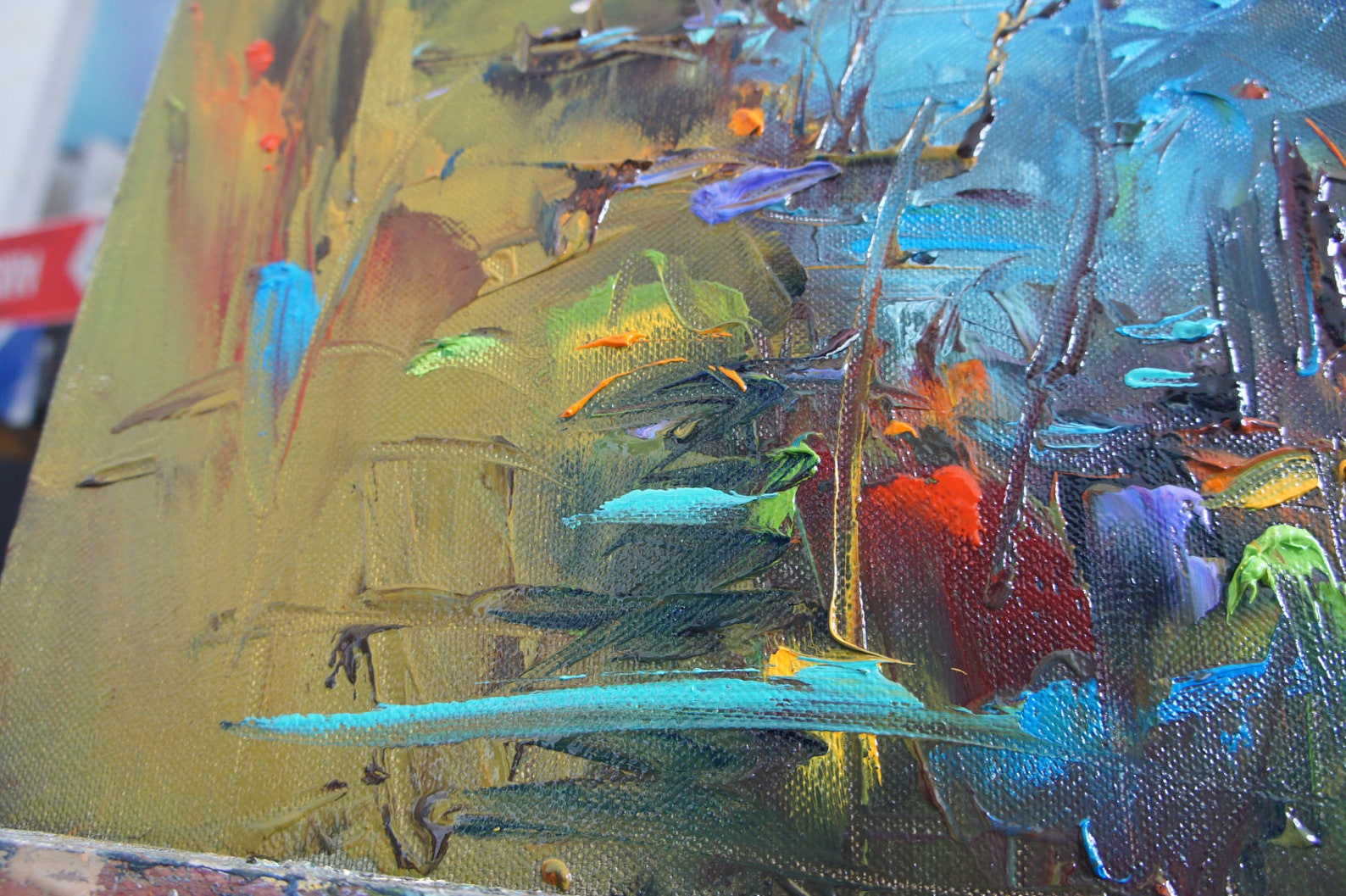 Large Landscape Painting, Large Wall Art, Modern Art, Abstract Art, Oil ...