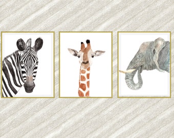 Animals poster | Etsy