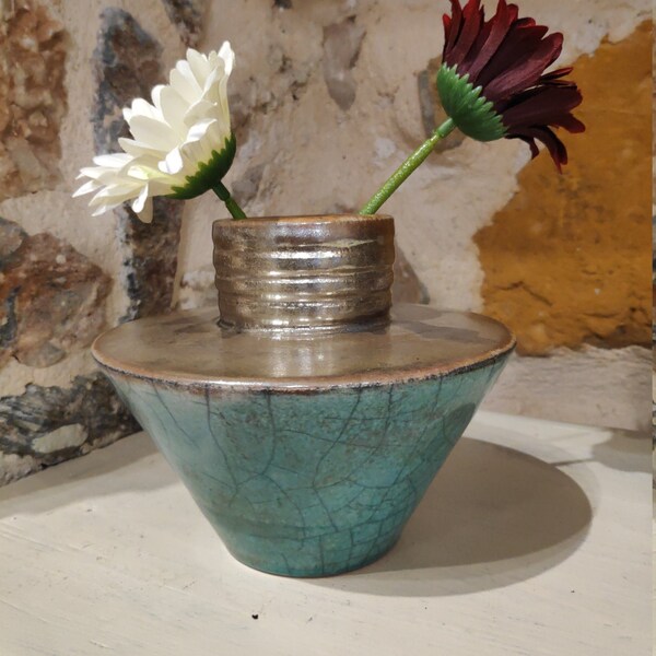 Turquoise Vase - Etsy
