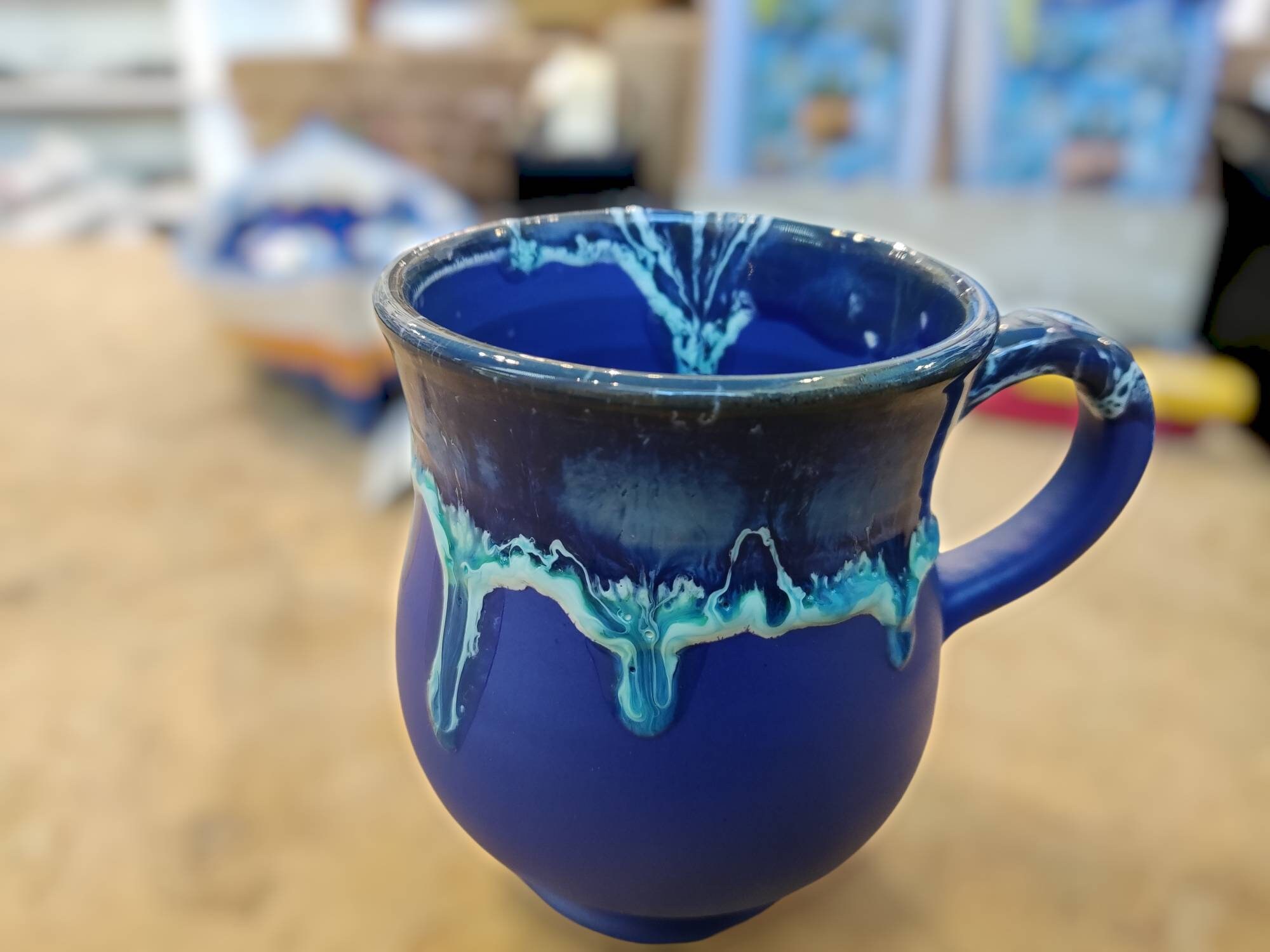 Handthrown Pottery Mug Raku Pottery Mug Handmade Gorgeous - Etsy