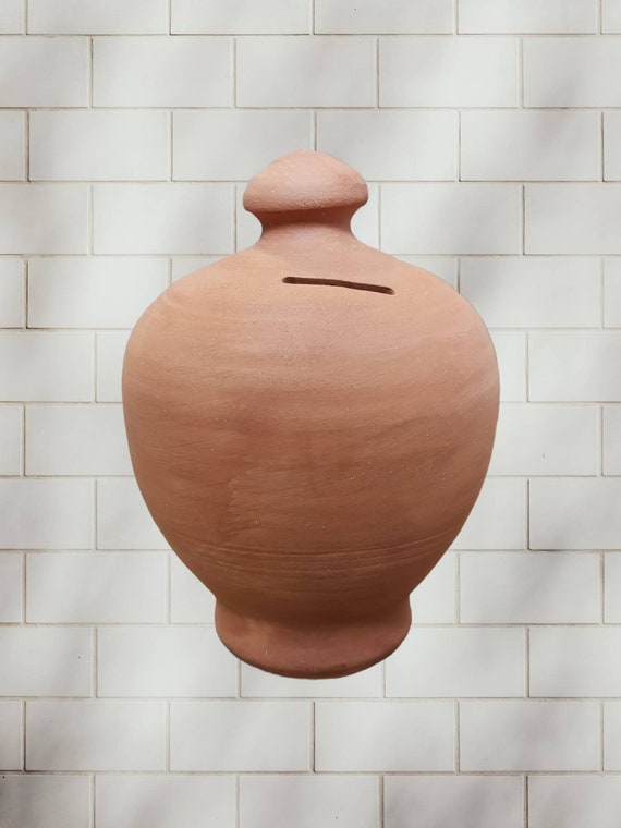 Pottery Piggy Bank Pottery Money Box Ceramic Money Jar - Etsy