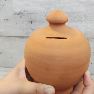 Pottery Piggy Bank Pottery Money Box Ceramic Money Jar - Etsy