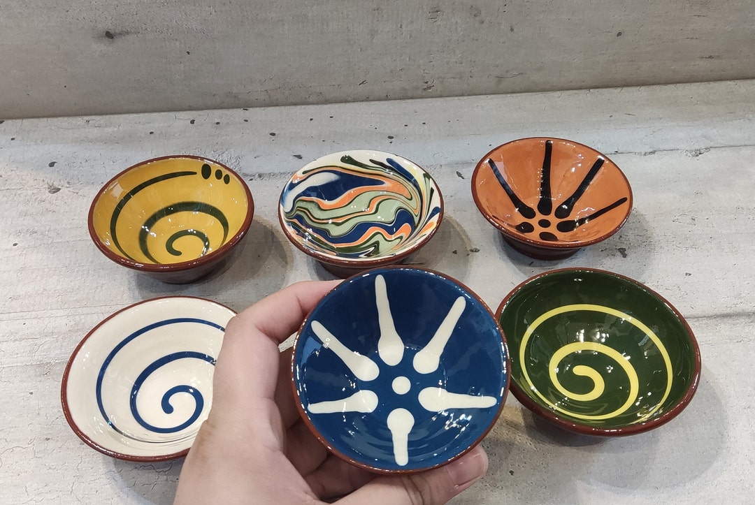 Handmade Ceramic Round Foodsafe Bowls - Pottery Round Bowl - Small Cute ...