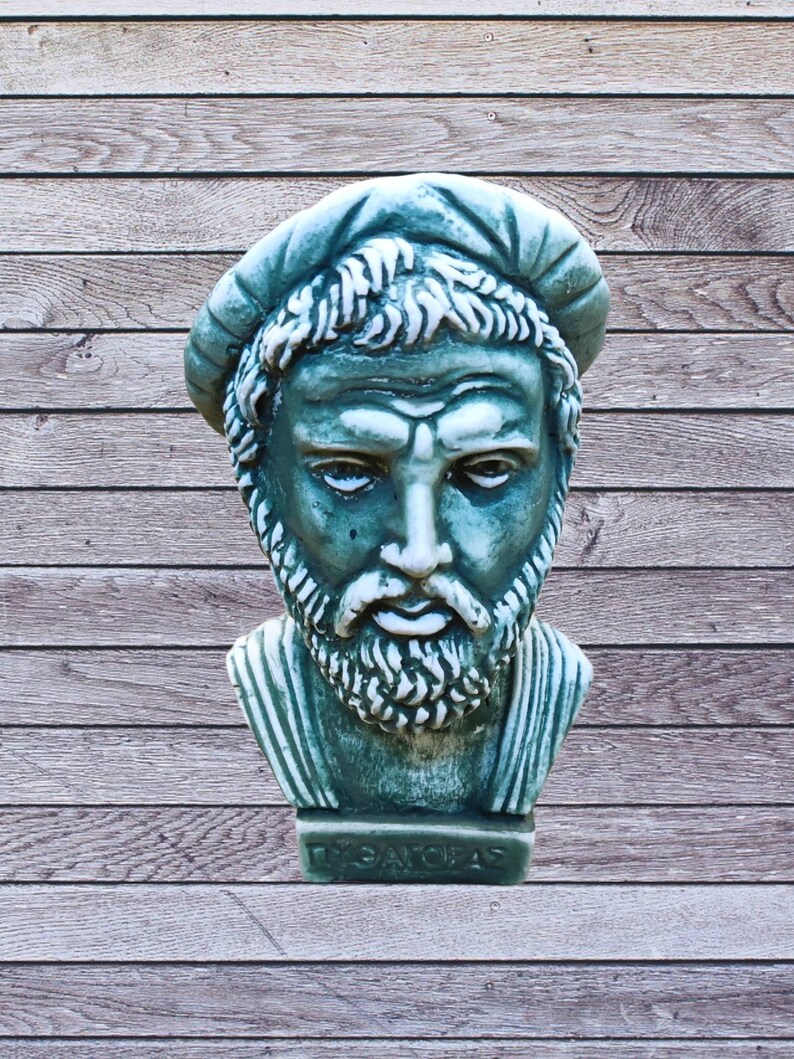 Pythagoras Bust Head Pythagoras Statue Handmade Statue - Etsy