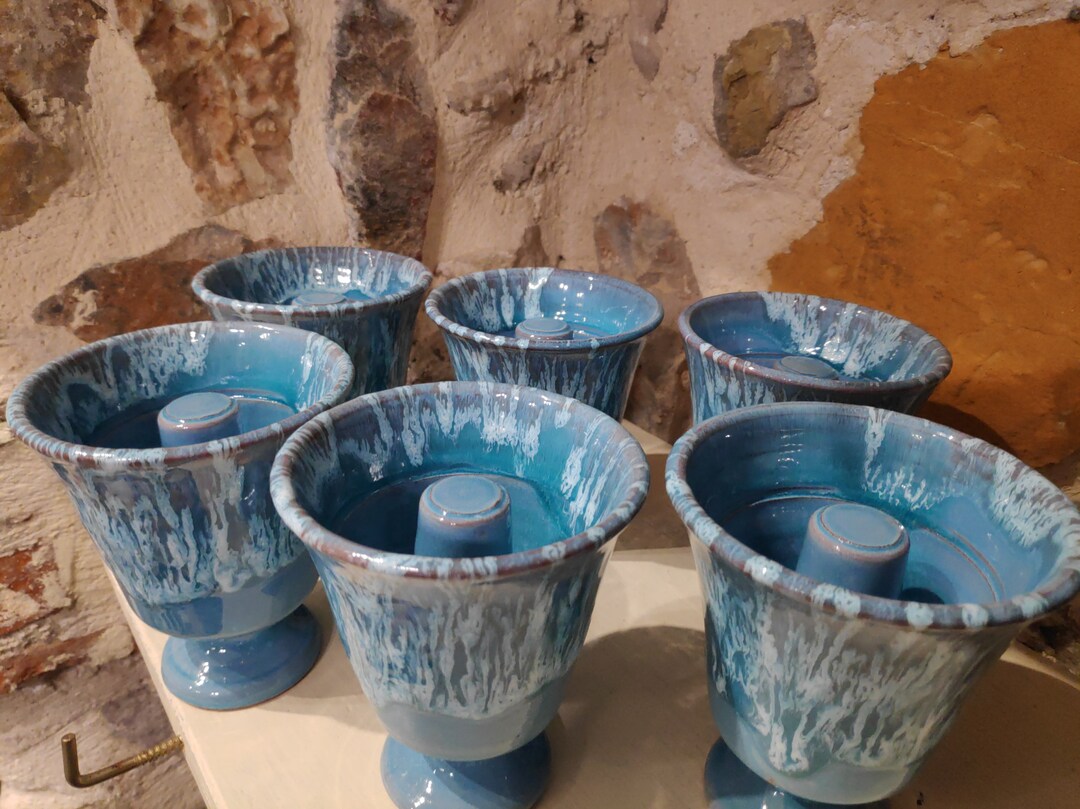 Pythagoras Cups Set of 6, Pythagorean Cup of Justice, Greek Tantalus ...