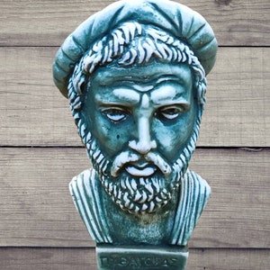 Pythagoras Bust Head Pythagoras Statue Handmade Statue Greek Pythagoras ...