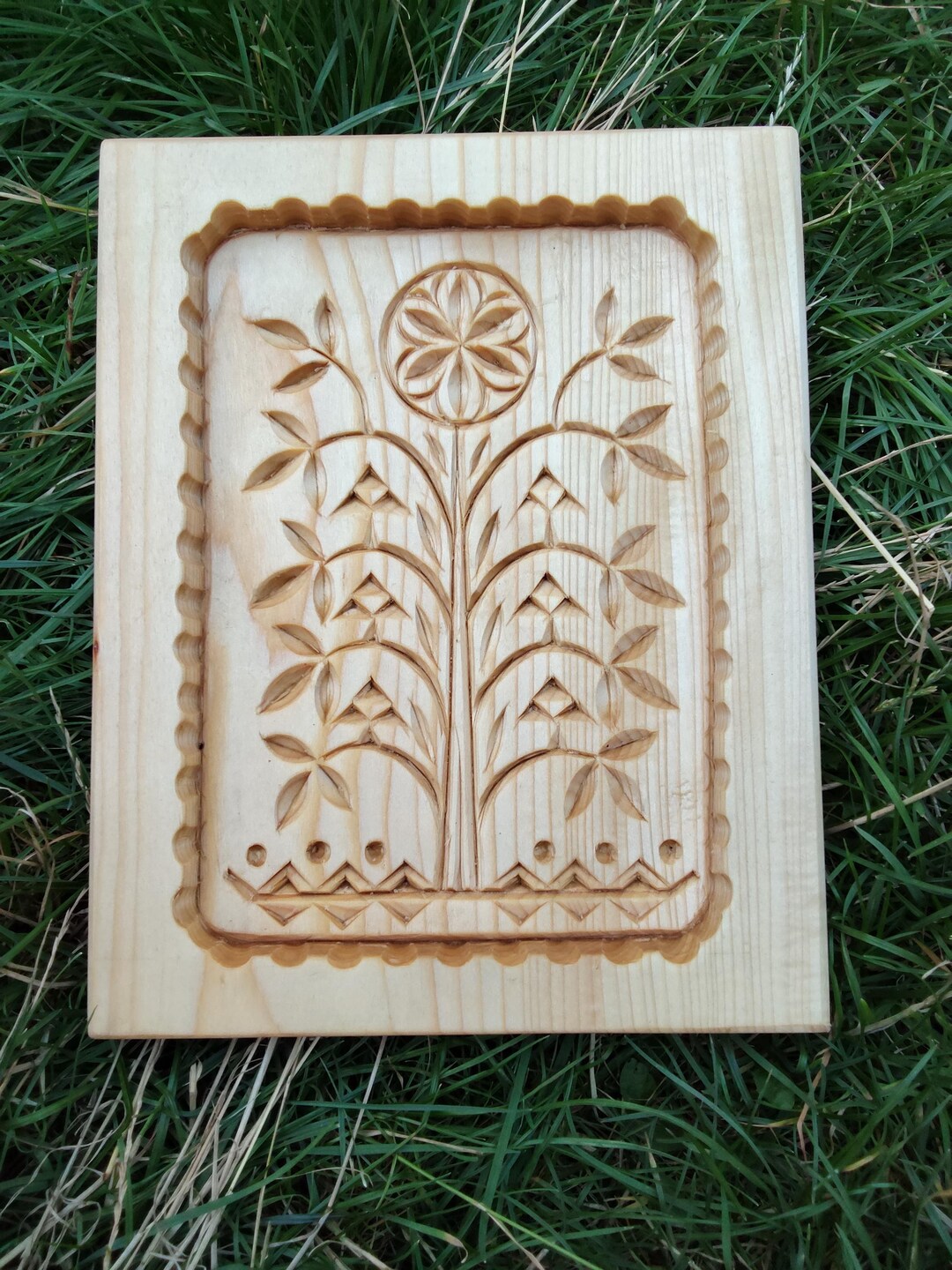 Big Wood Cookie Mold Tree of Life 2 Ukrainian Artifact. Handmade ...