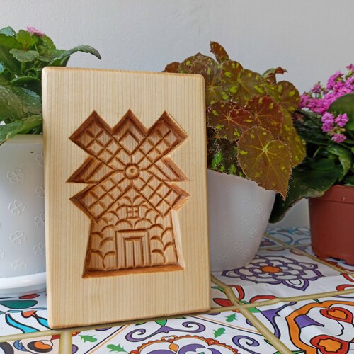 Windmill Wooden Form for Baking Wood Cookie Mold - Etsy