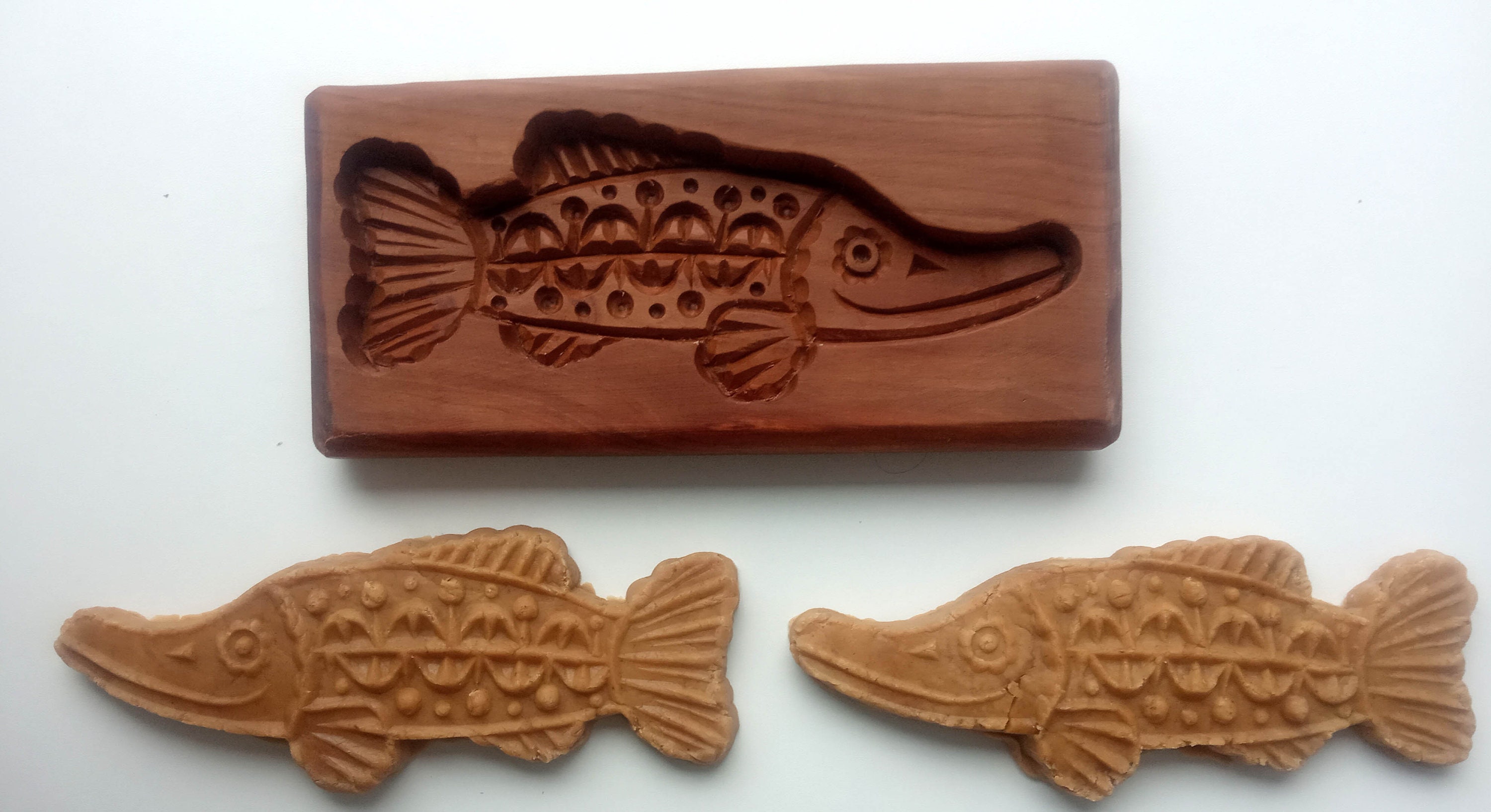 Cookie Mold Fish Fish Price for One Wood Mold Gingerbread, Springerle ...