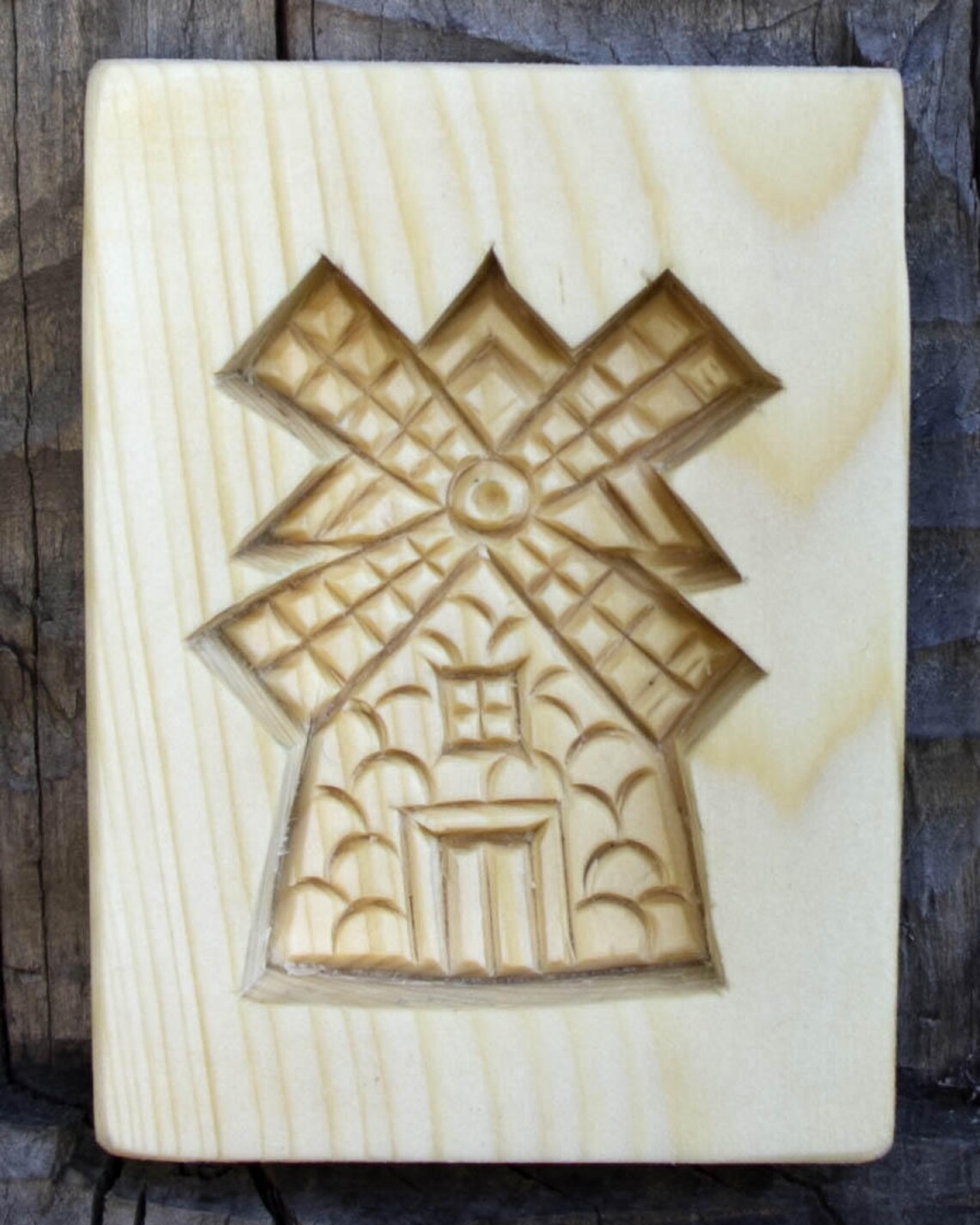 Windmill Wooden Form for Baking Wood Cookie Mold - Etsy