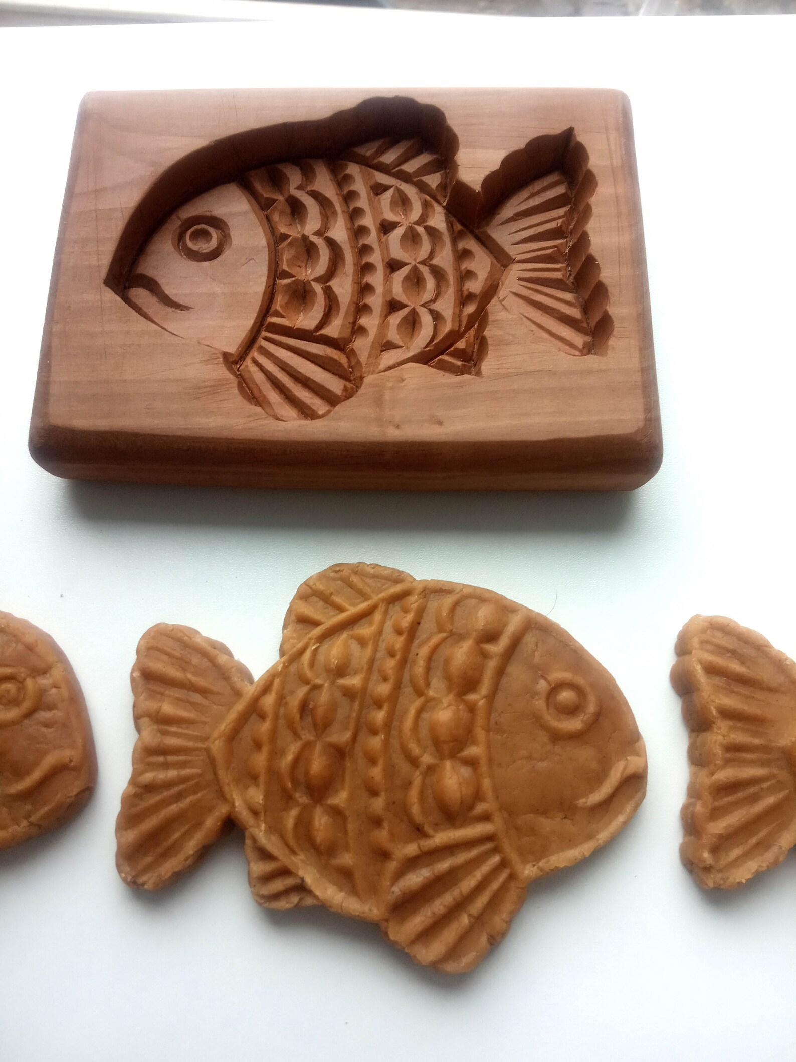 Cookie Mold Fish Fish Price for One Wood Mold Gingerbread, Springerle ...
