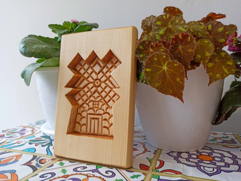 Windmill Wooden Form for Baking Wood Cookie Mold - Etsy