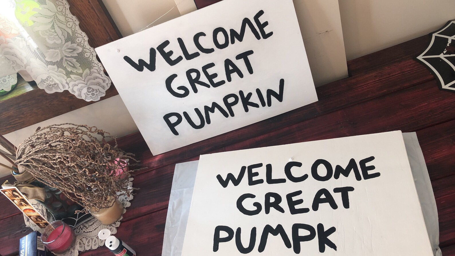Welcome Great Pumpkin Stand up Sign - Etsy