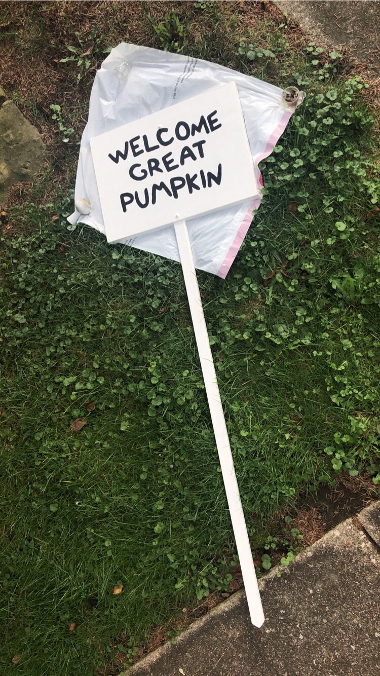 Welcome Great Pumpkin Stand up Sign - Etsy