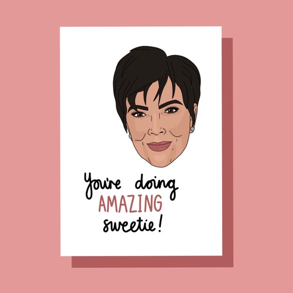 Kris Jenner Card - Etsy