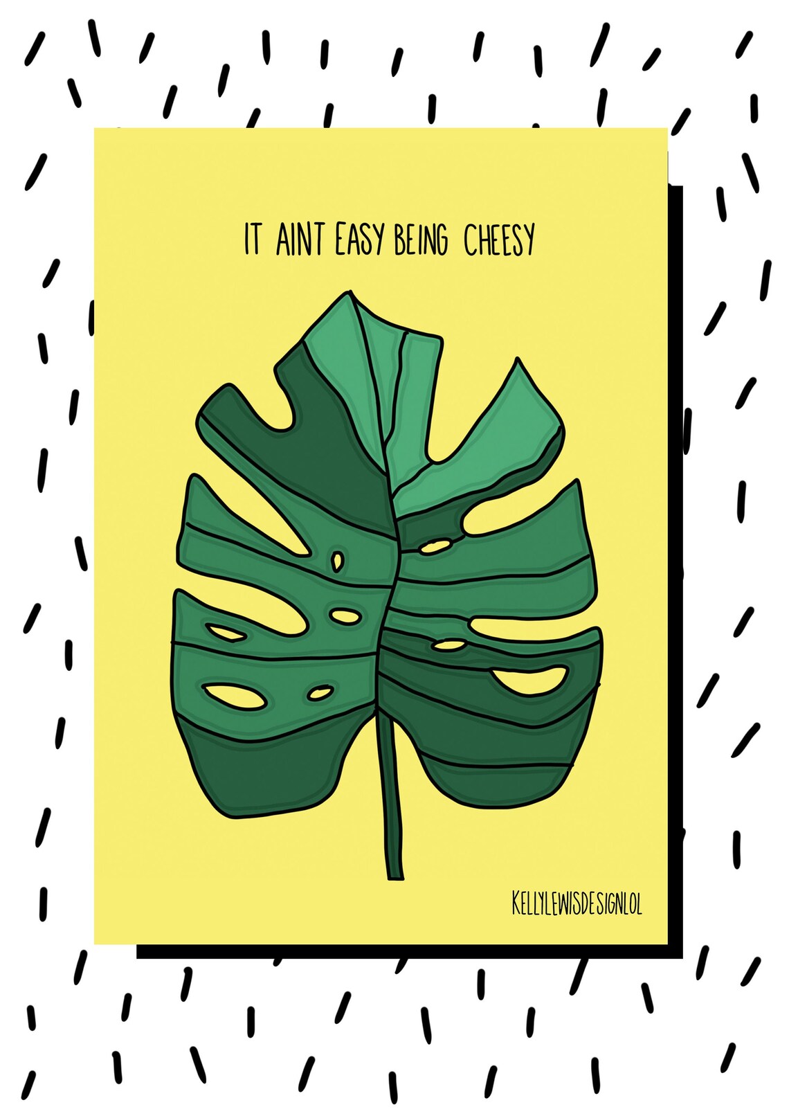 It Aint Easy Being Cheesy Print | Etsy