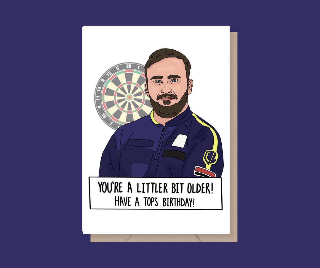 Luke Littler Birthday Card - Etsy UK