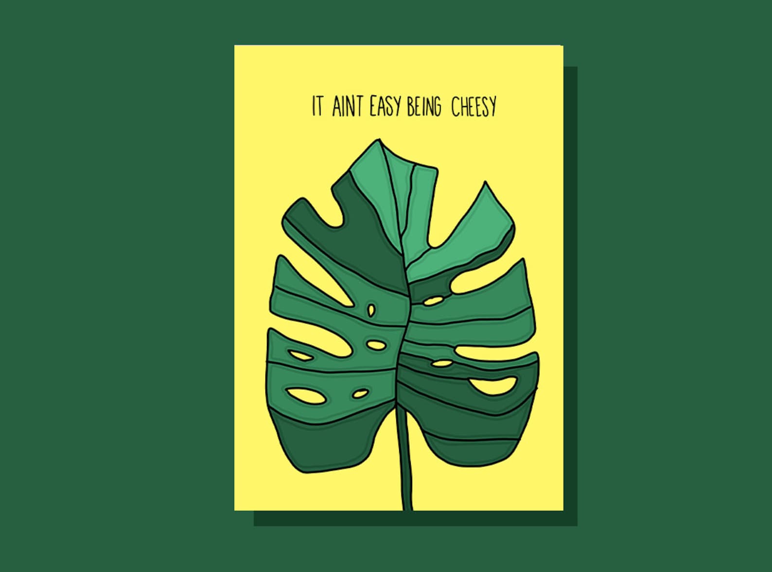 It Aint Easy Being Cheesy Print - Etsy