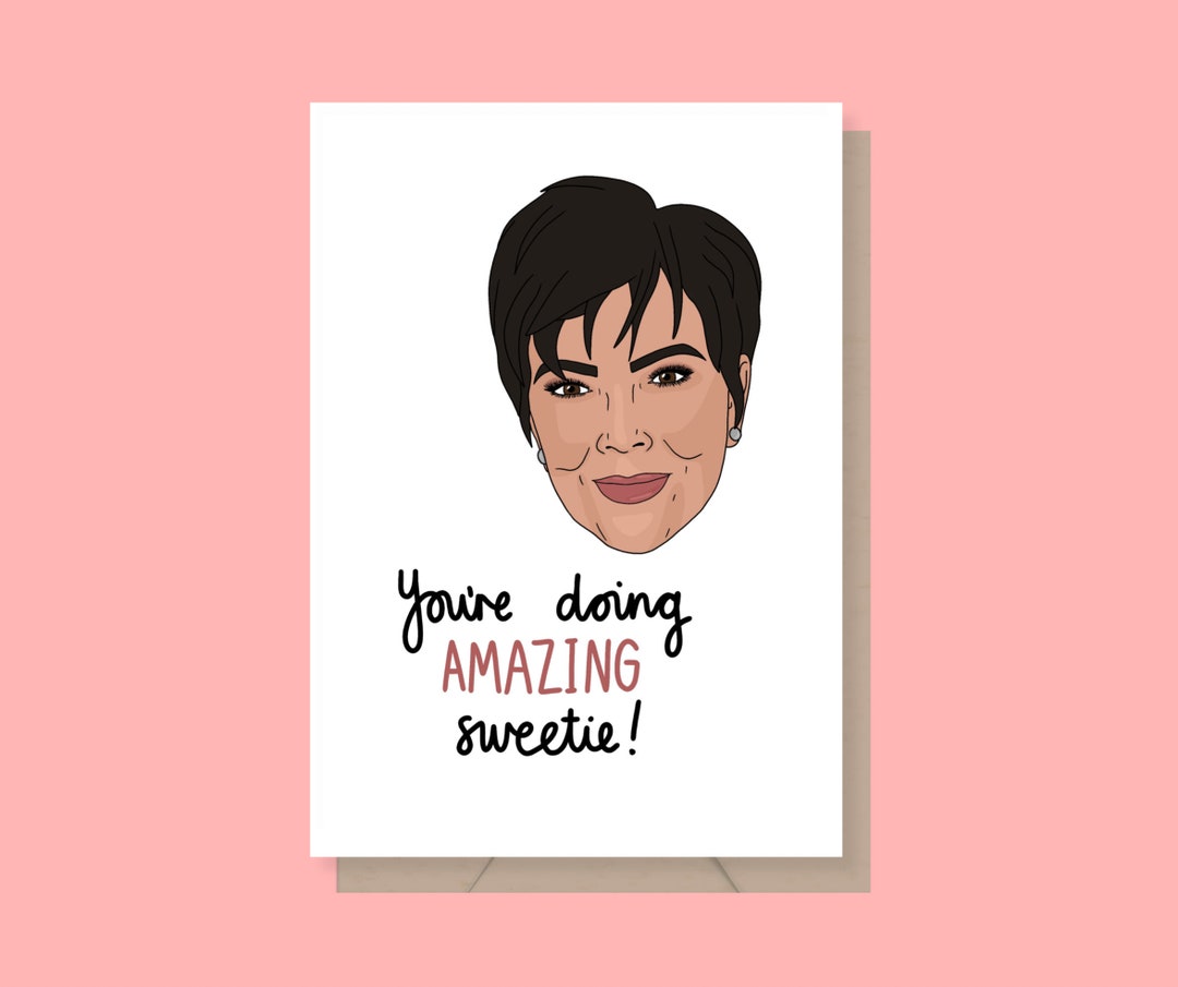 Kris Jenner Card - Etsy