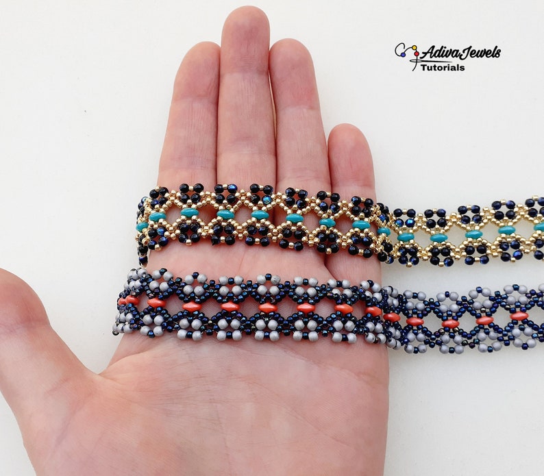 Beaded Bracelet Pattern: Bead Weaving Tutorial ("kayla" PDF) - Etsy