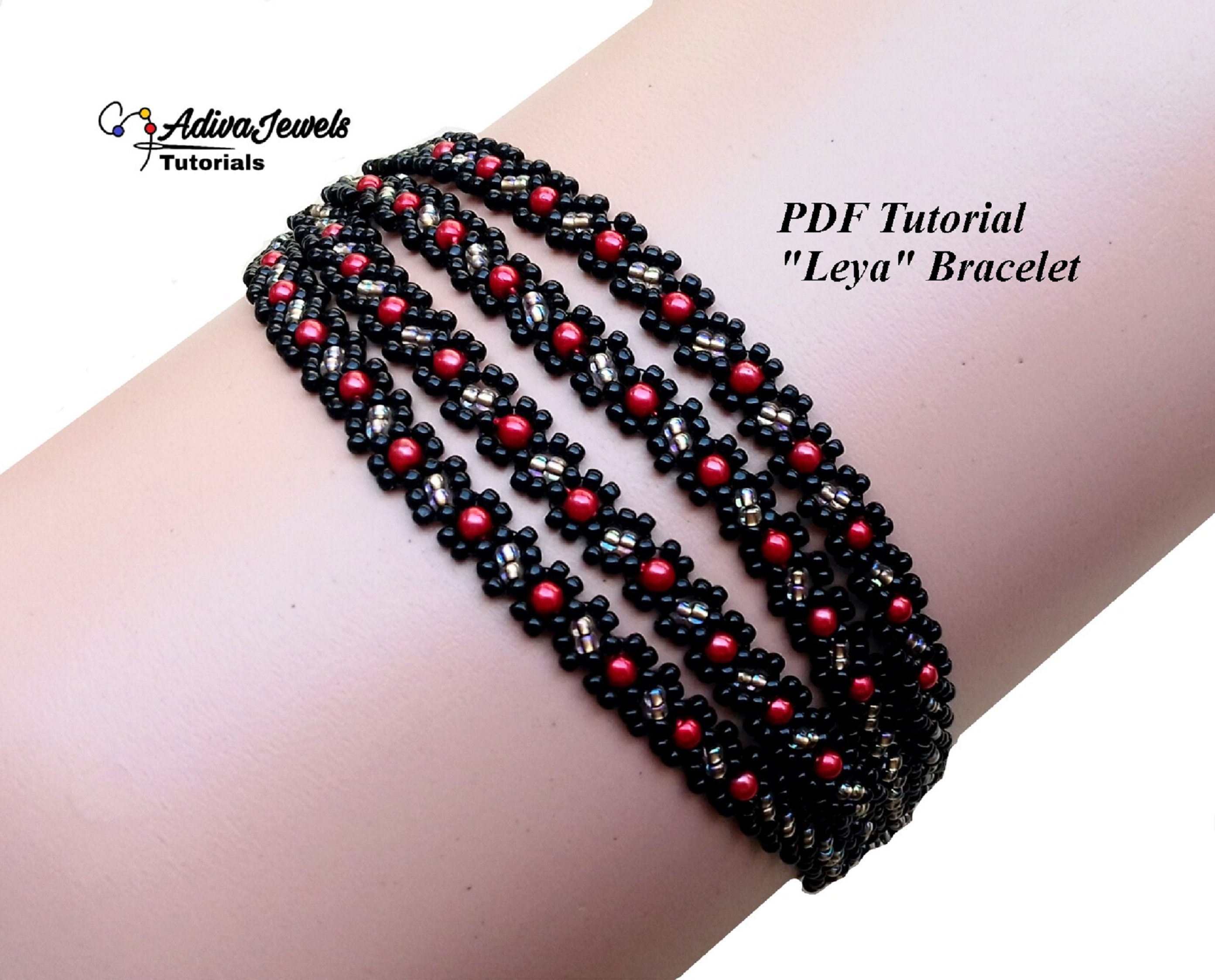 Beads Bracelet Tutorial Leya Beading Tutorial Etsy Beads Bracelet Tutorial Leya Beading Tutorial Etsy
