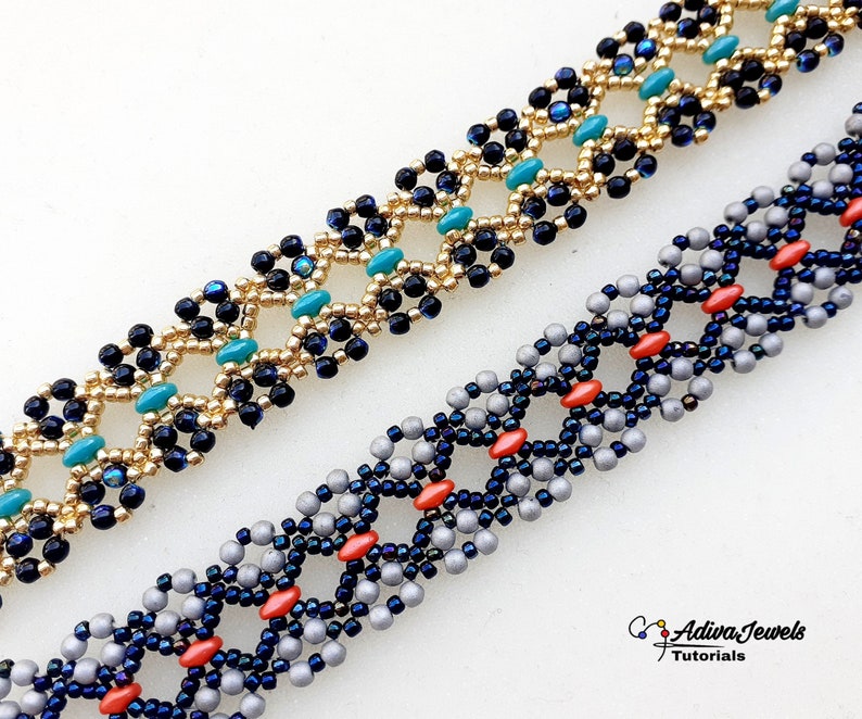 Beaded Bracelet Pattern: Bead Weaving Tutorial ("kayla" PDF) - Etsy