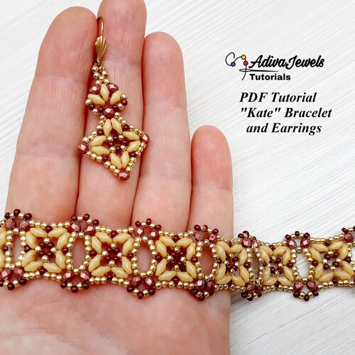 Beading Pendant Tutorial linda Pattern Instant | Etsy