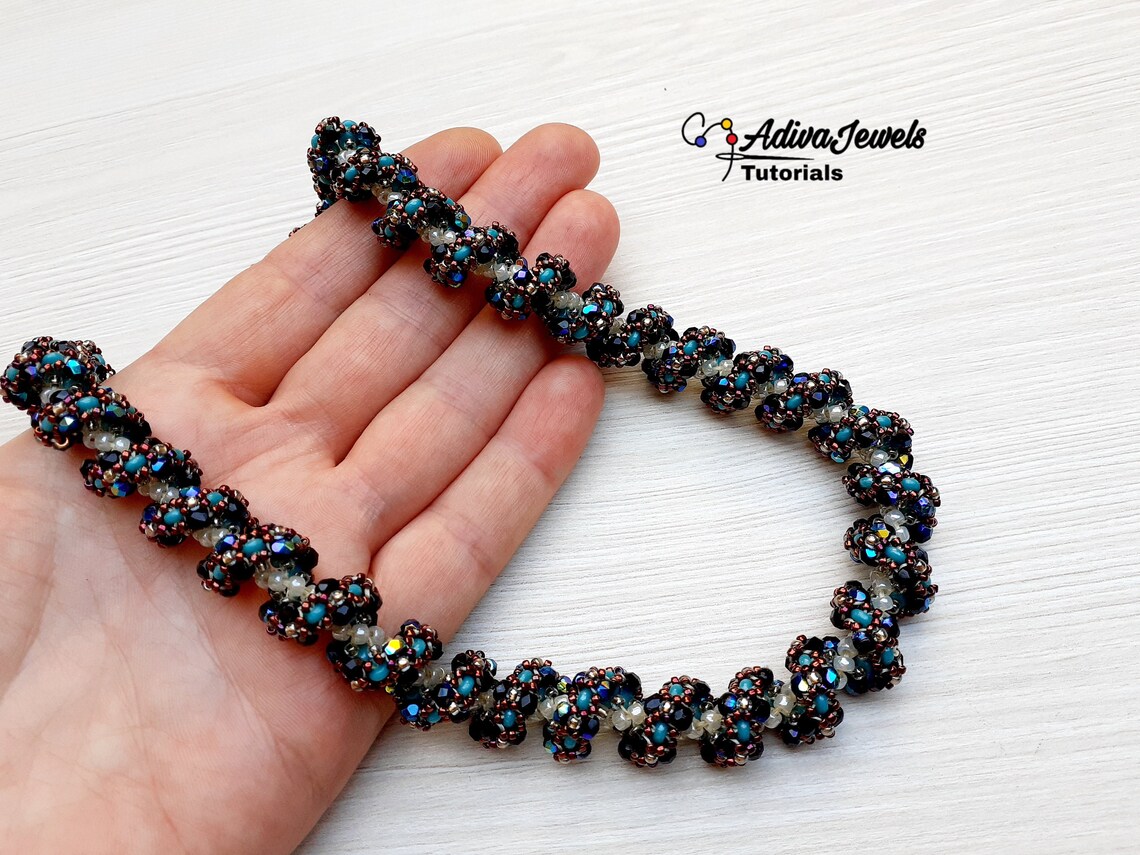 Beaded Rope Tutorial swirly Necklace or Bracelet - Etsy