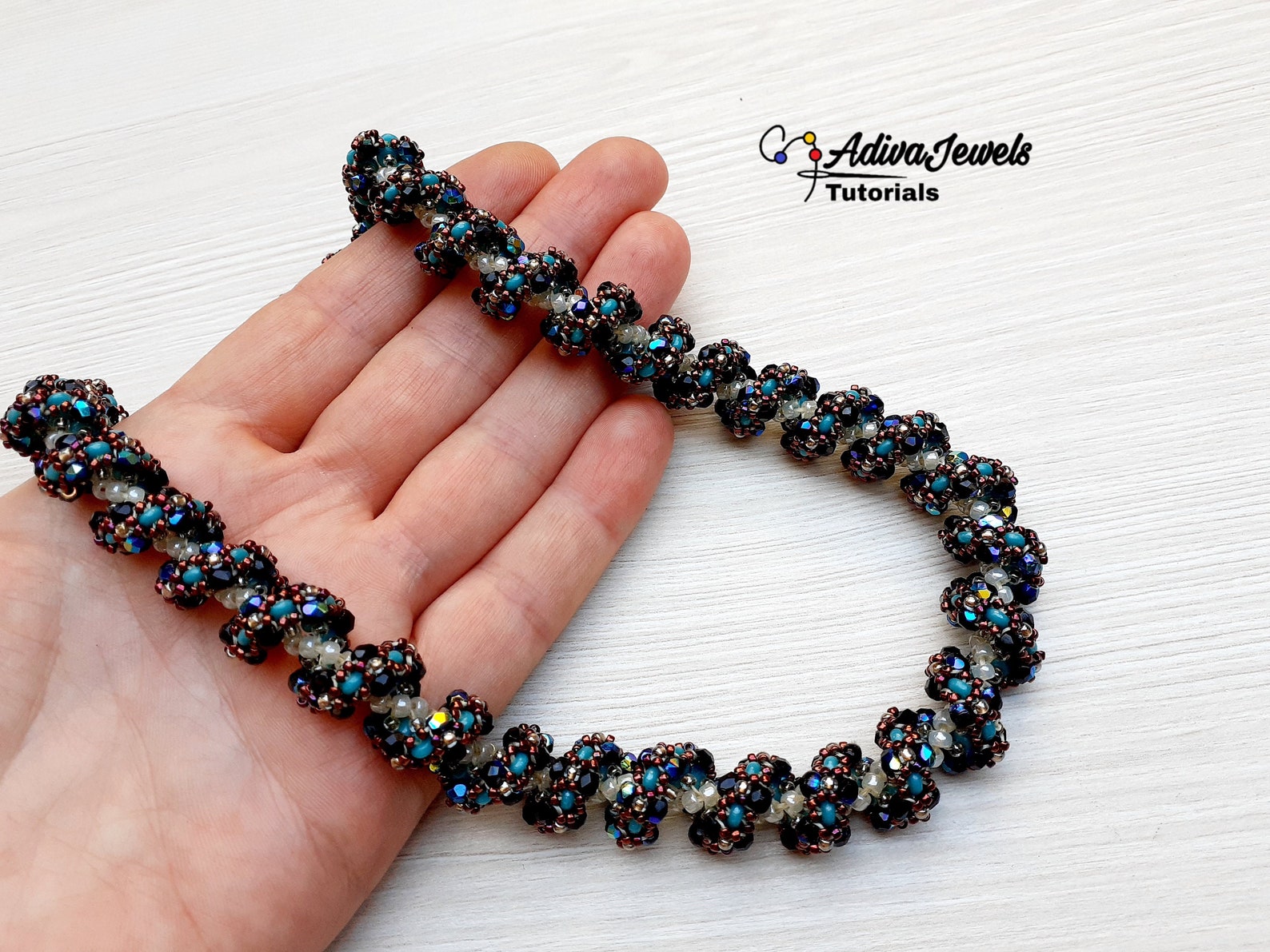 Beaded Rope Tutorial swirly Necklace or Bracelet - Etsy